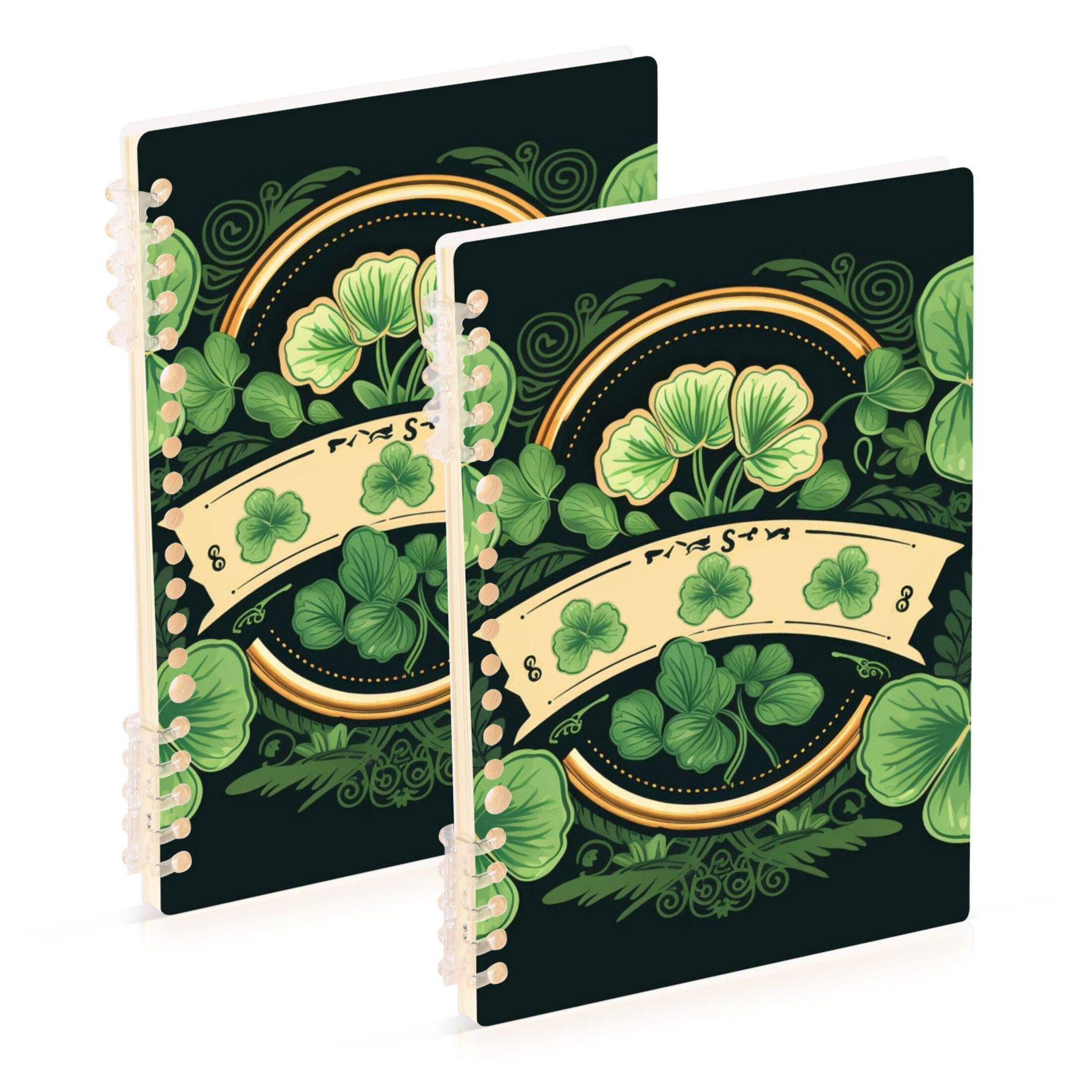 Lucky Grass Decoration Ring Binder Notebook Journey Note Diary College ...
