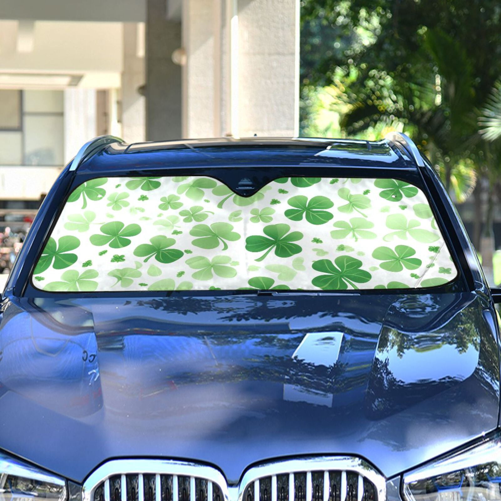 Lucky Grass Full Automotive Front Car Windshield Sun Shade Reflector ...