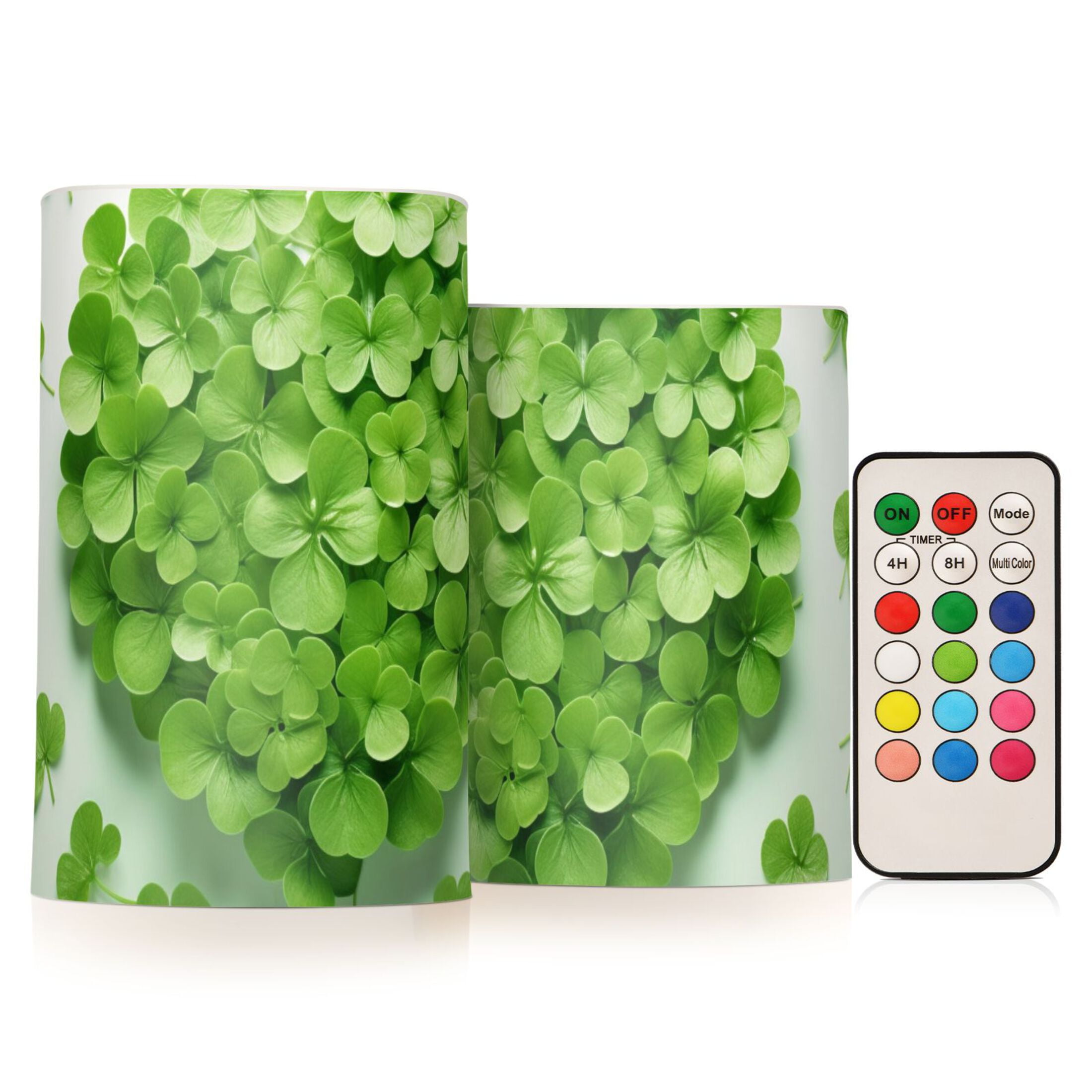 Lucky Grass Heart Flameless Candles LED Lights Battery Operated Candles ...