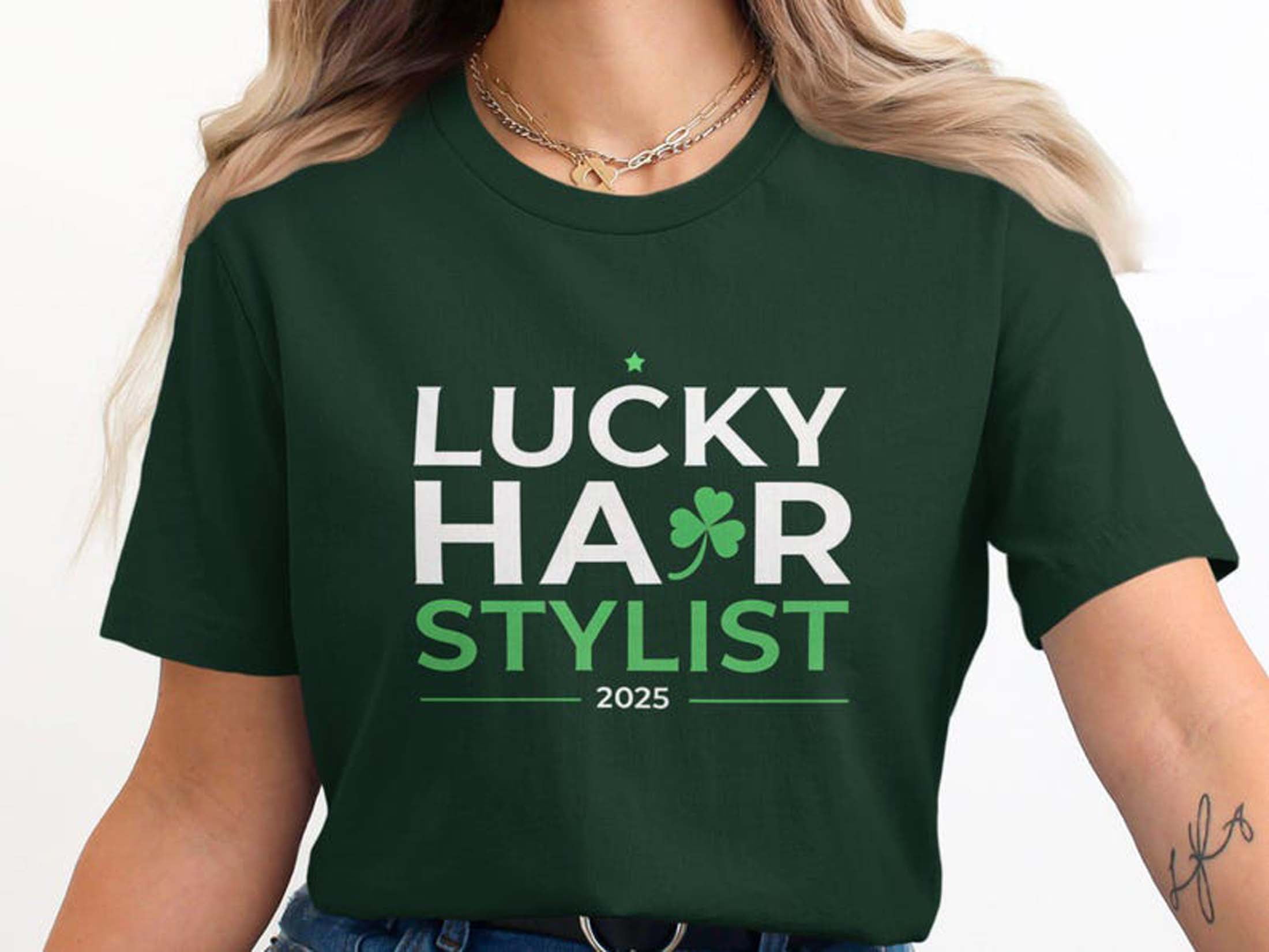 Lucky Hair Stylist 2025 Shirt, St Patricks Day 2025 Sweatshirt, Funny ...