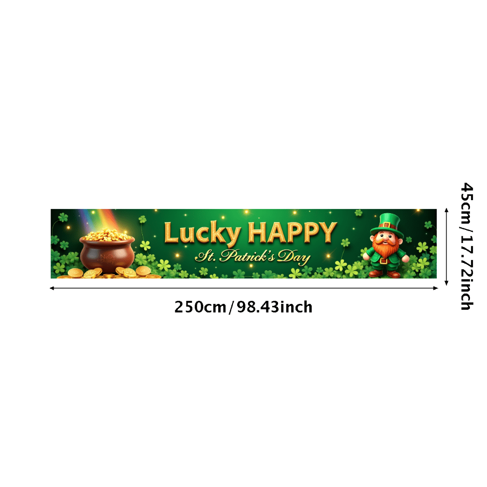 Lucky Happy St Patricks Day Pot of Gold Leprechaun Illustration ...