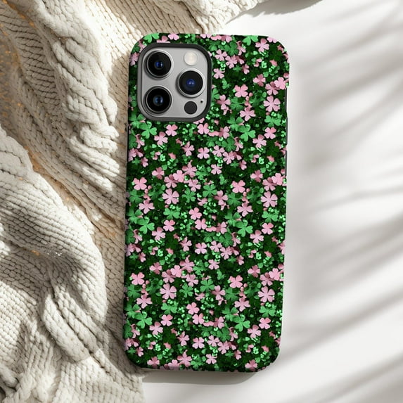 Lucky Irish Clover Shamrock Bow St Paddy Phone Case for iPhone 11 12 13 ...