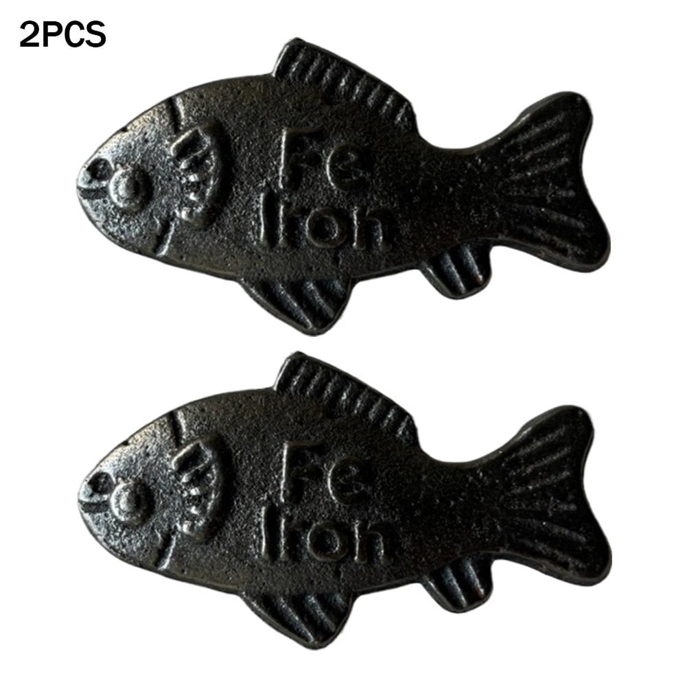Lucky Iron Fish and Bird Set for Cooking, Cast Iron Supplement Tool for ...