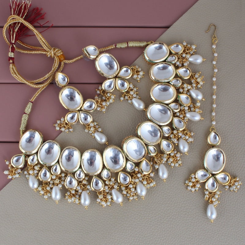 Lucky Jewellery Back Meenakari Stone Bollywood Style Handcrafted Indian ...