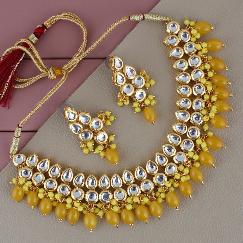 Lucky Jewellery Back Meenakari Stone Bollywood Style Handcrafted Indian ...