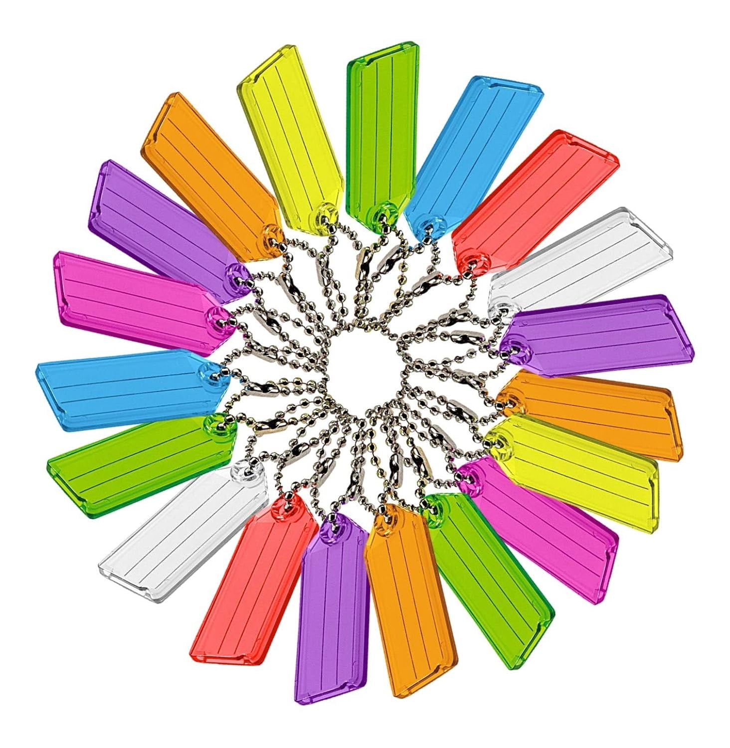 Lucky Line 10100 Colored Key Tag with Ball Change Display, Assorted ...