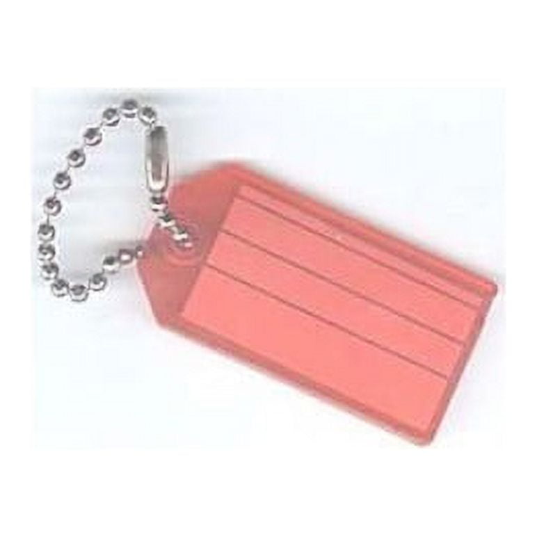Lucky Line 20100-70 Red Key Tag w/Ball Chain 100/box - Walmart.com