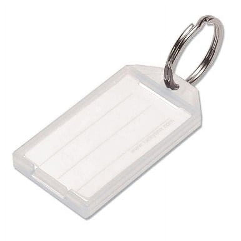 Lucky Line 60400-10 Clear Key Tag with Split Ring 100/Box - Walmart.com