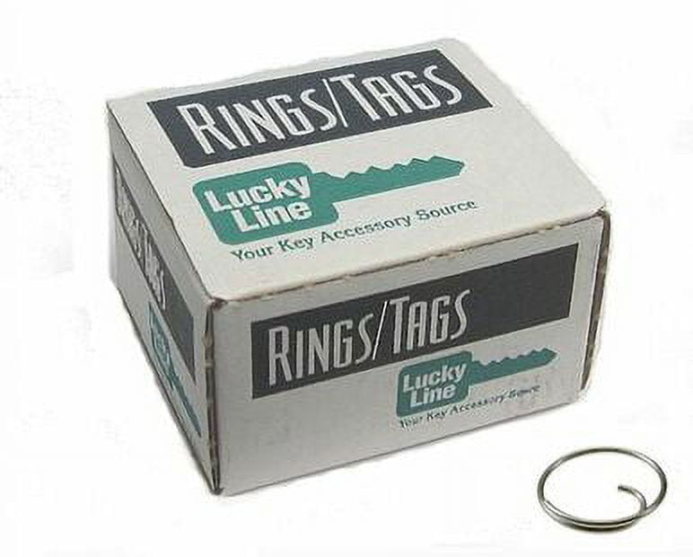 Lucky Line 75200 Tang Ring Key Ring, 1in 100/Box - Walmart.com