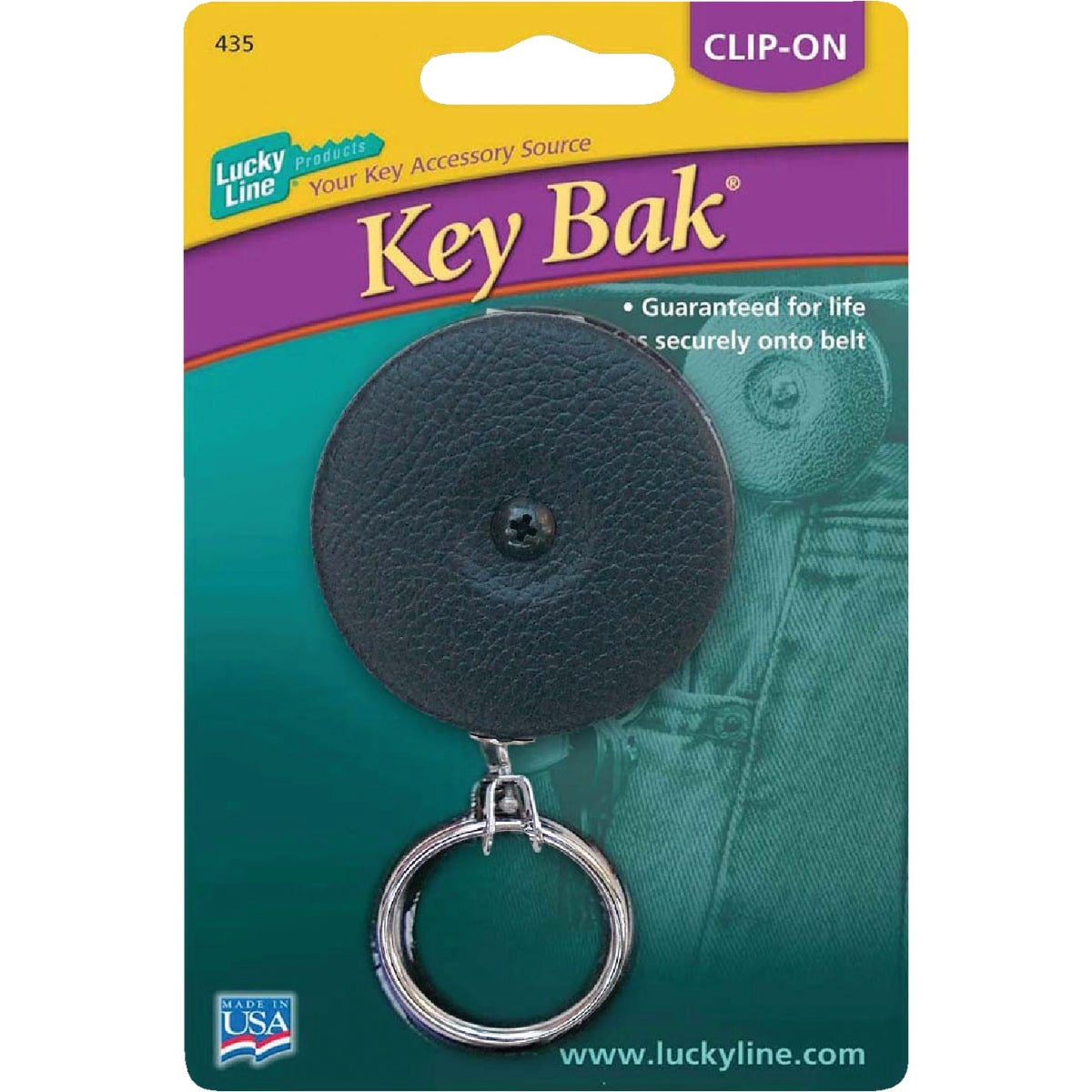 Lucky Line Clip-On 24 In. Black Retractable Key Chain 43601 - Walmart ...