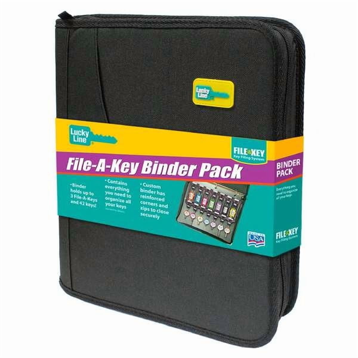 Lucky Line File-A-Key, Binder, Black, Fabric, Binder, - 60020 - Walmart ...
