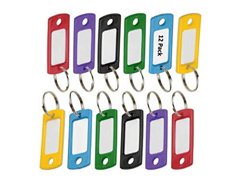 Lucky Line Flexible Colored Plastic Key Tag with 3/4" Split Ring, in ...