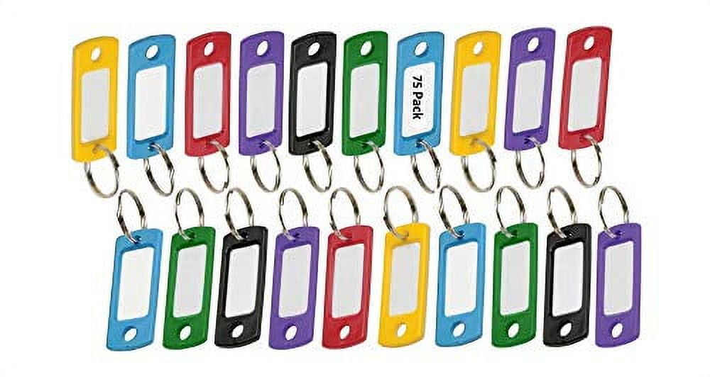Lucky Line Flexible Colored Plastic Key Tag with 3/4" Split Ring in ...