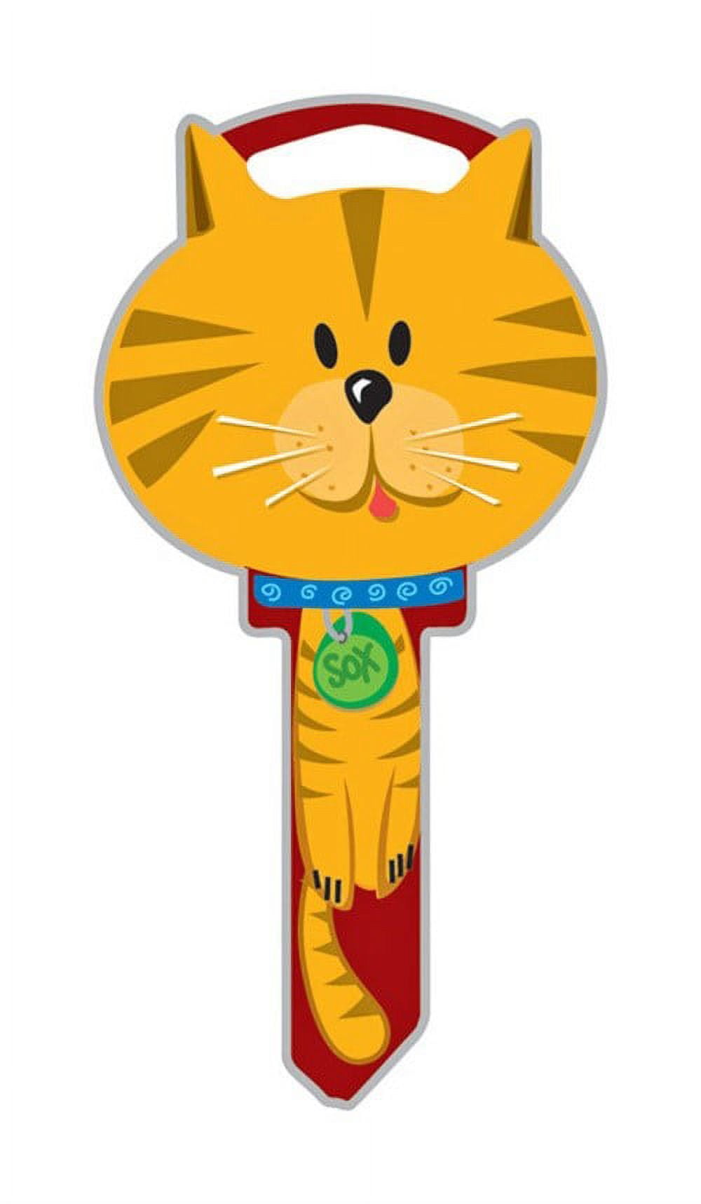 Lucky Line Cat Design Decorative House Key, SC1 B115S Pack of 5 ...