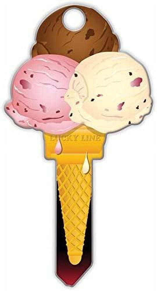 Lucky Line Key Shapes, ICE Cream, House Key Blank, KW1/11, 1 Key B111K ...
