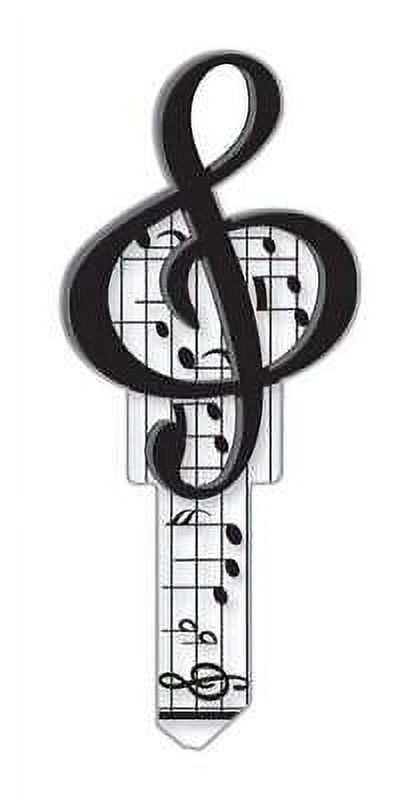 Lucky Line Key Shapes Music Note House Key Blank Double sided For ...