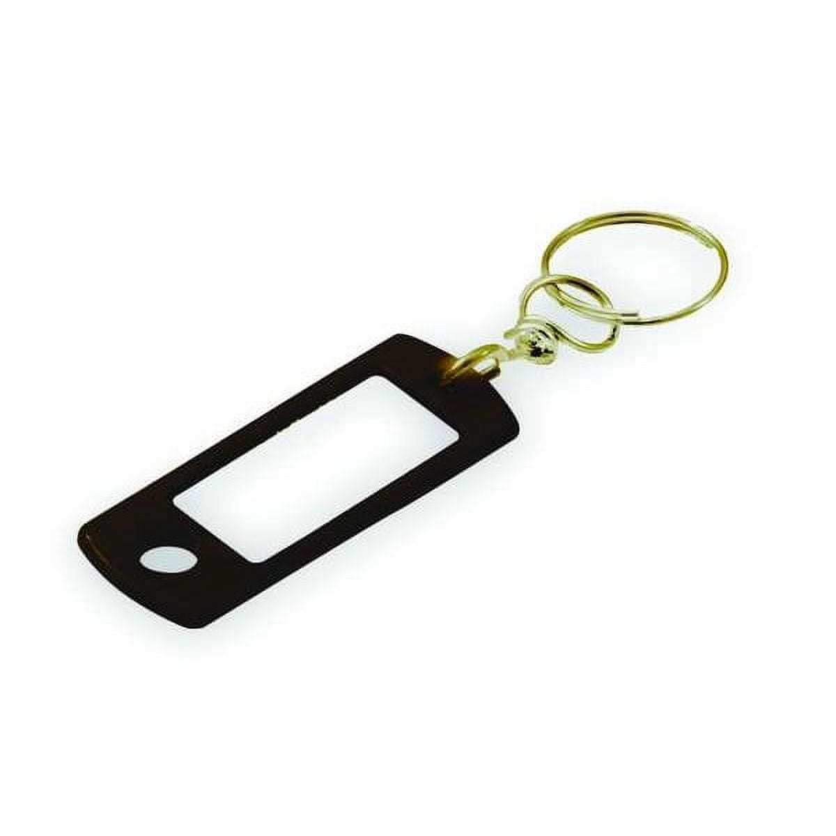 Lucky Line Key Tag, Black, Plastic, Clear Plastic Insert, - 50 PK 16820 ...