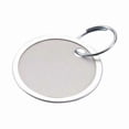 Key Tag, White, Metal Alloy, Paper, Paper Metal-Rimmed Ring, Satin 25 ...