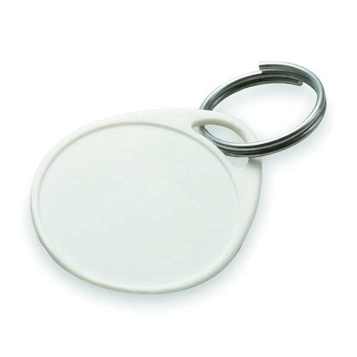 Lucky Line Label-It Tag Round Plastic Tag with Ring, 25 Pack, White ...