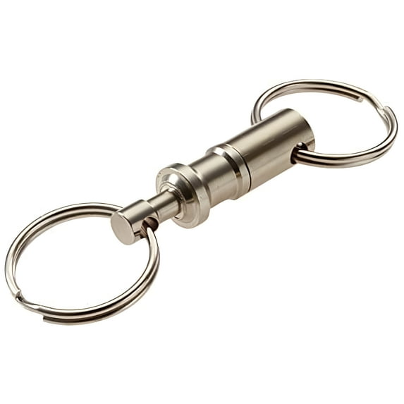 Lucky Line Quick Release Keychain, Nickel-Plated Brass, 1 Pack 70701 ...