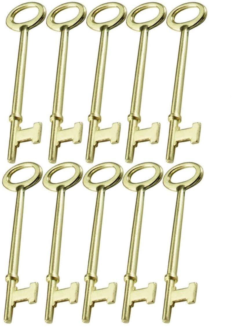 Lucky Line Skeleton Key Lever Locks & Antique Doors, 10 Pack, Flat Tip ...