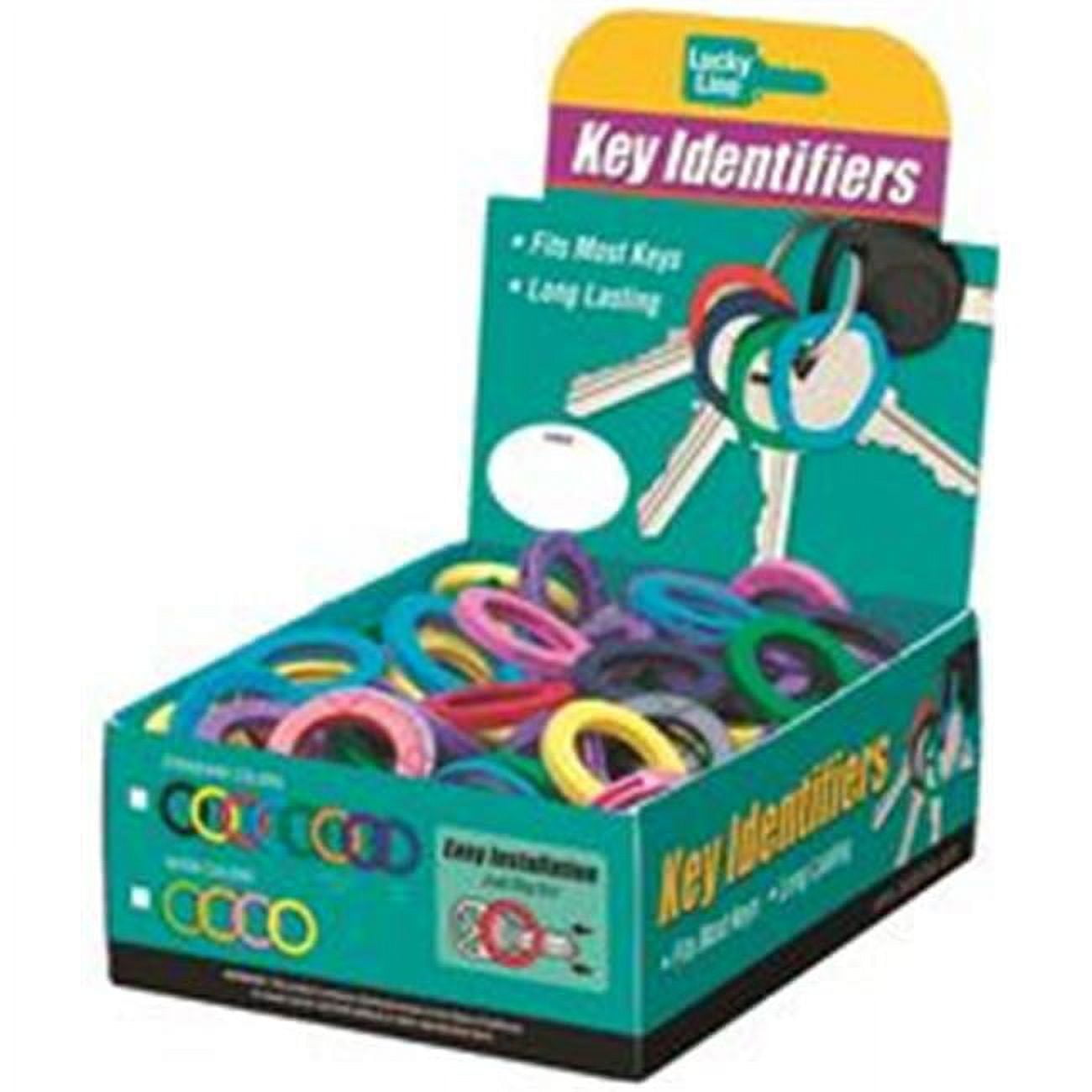 Lucky Line Vinyl Medium Size Key Identifier Ring, Assorted Colors (200 ...