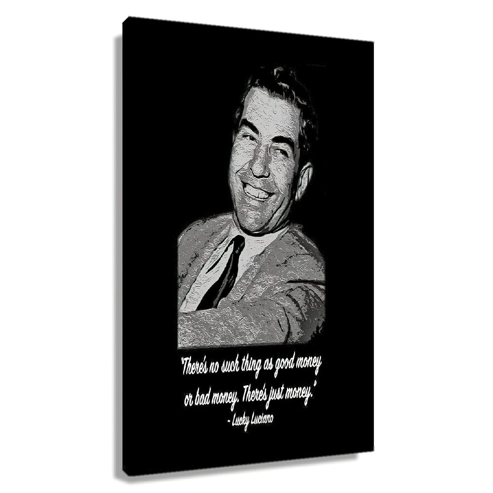 Lucky Luciano Poster Mobster Pictures for Wall Art Mafia Gangster ...
