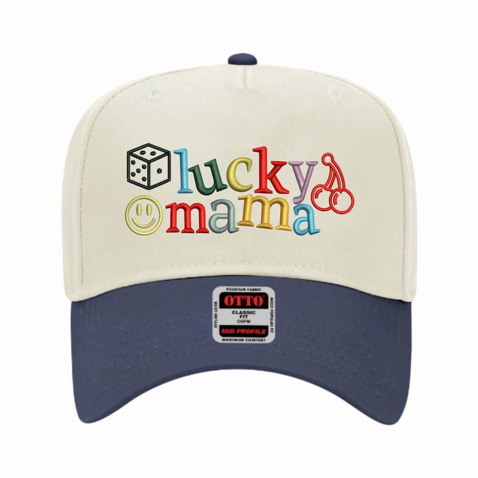 Lucky Mama Puff Embroidery Design- Lucky Mama Puff Hat Designs - Hat ...