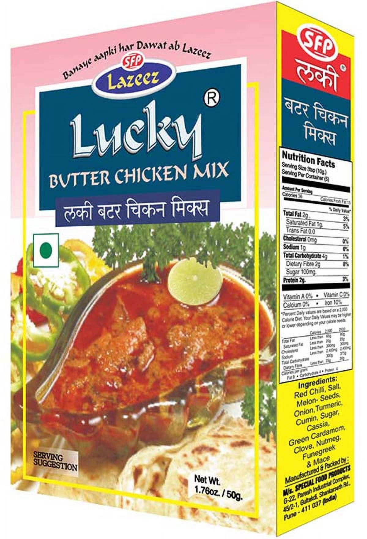 Lucky Masala Butter Chicken Spice Mix Masala, 50g (Pack of 5) - Walmart.com