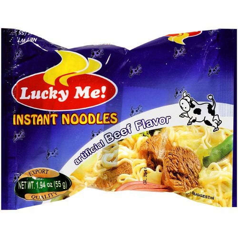 Lucky Me! Artificial Beef Flavor Instant Noodles, 1.94 oz - Walmart.com