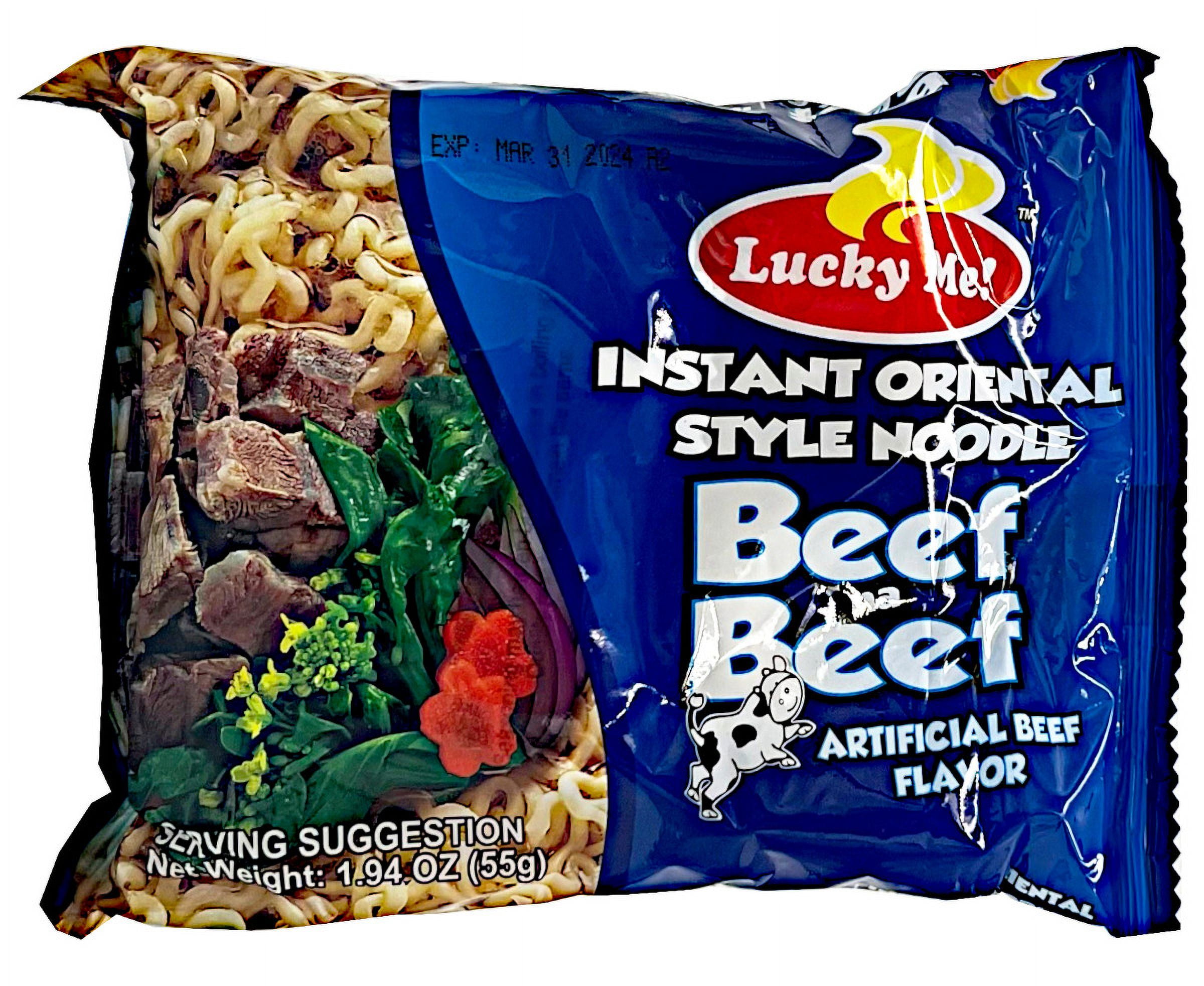 Lucky Me Beef Mami Noodles Pack of 30 - Walmart.com