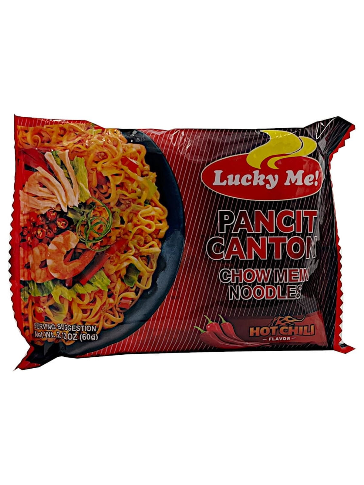 Lucky Me Pancit Canton Hot Chili Pack of 30 - Walmart.com