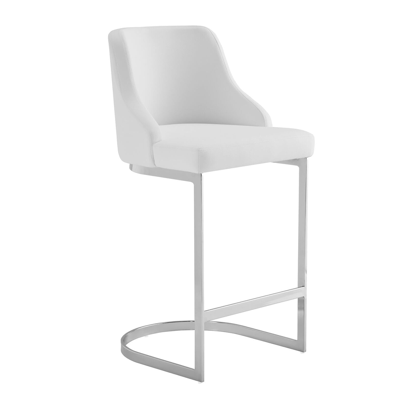 Lucky Monet 25.8'' Velvet/Leather Counter Height Bar Stools, Set of 2/3 ...