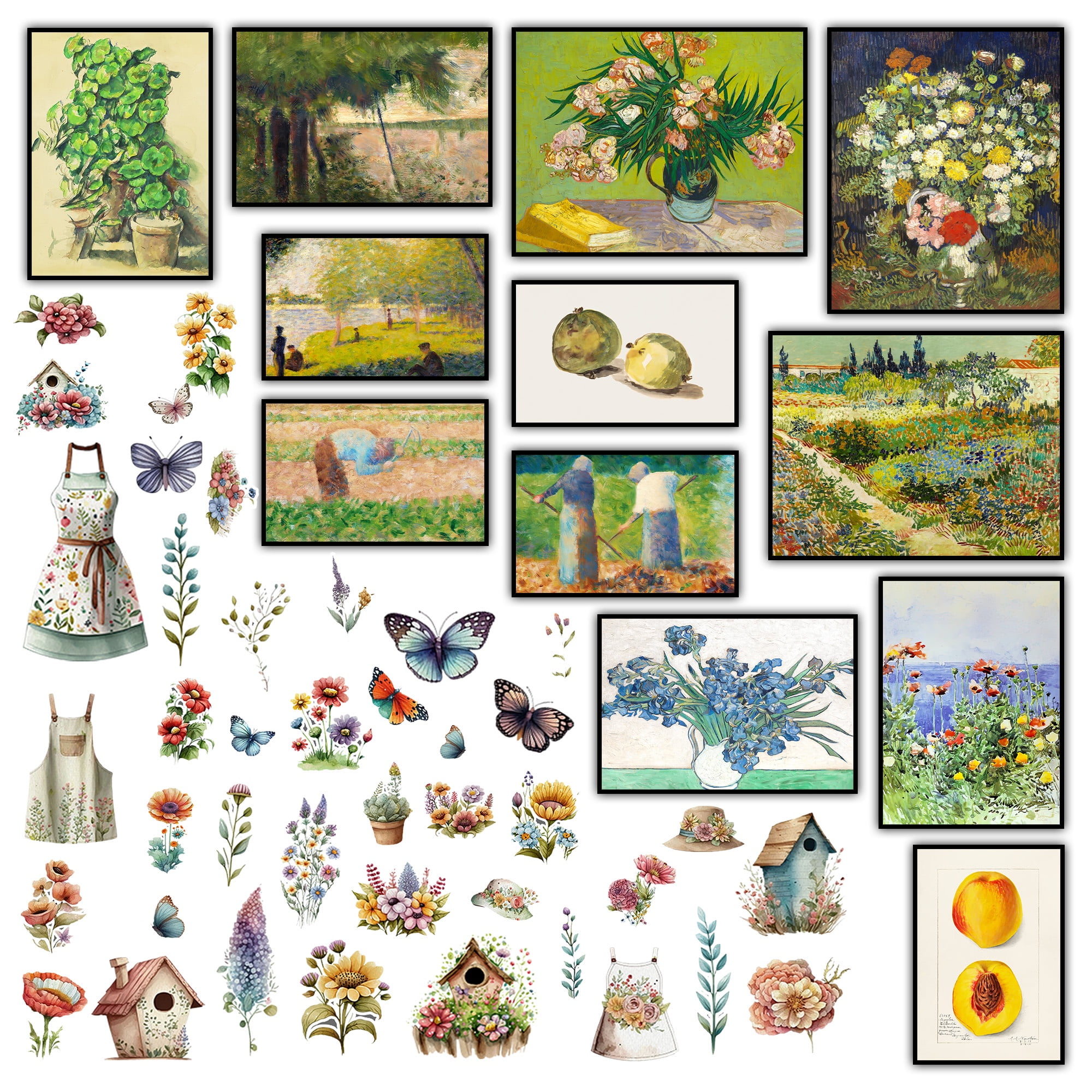 Lucky Numen Antique Wall Art Cottage Core Decor Whimsical Wall Art ...