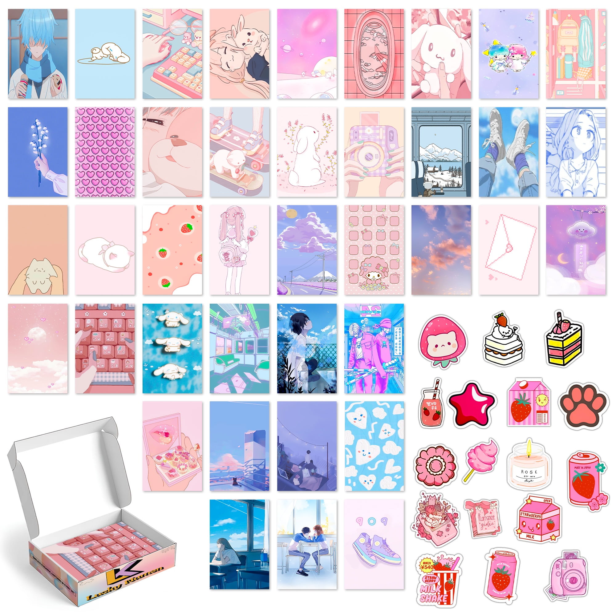 Lucky Numen Kawaii Room Wall Art Kawaii Posters Anime Collage Preppy ...