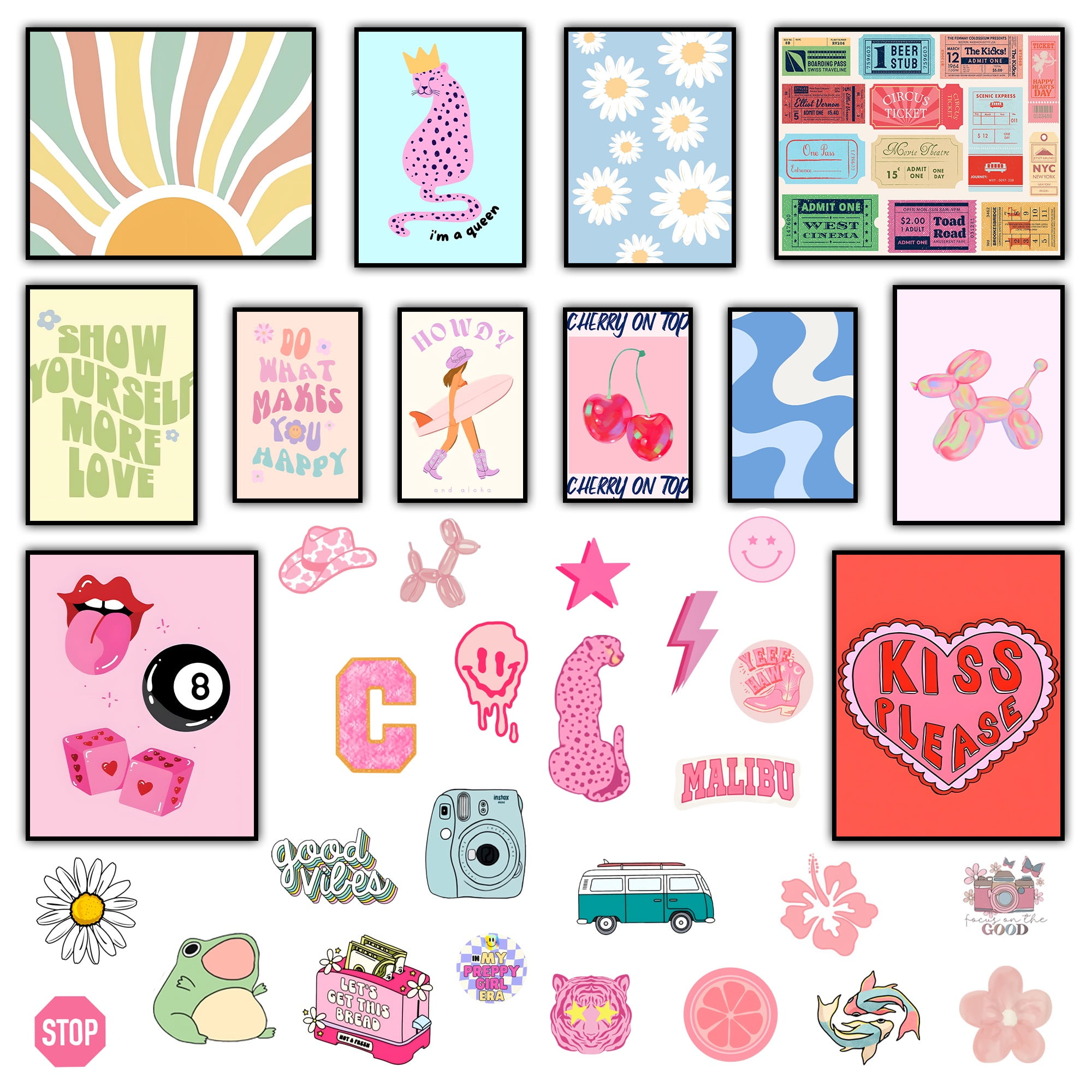 Lucky Numen Preppy Poster Preppy Wall Decor Cute Posters For Room ...