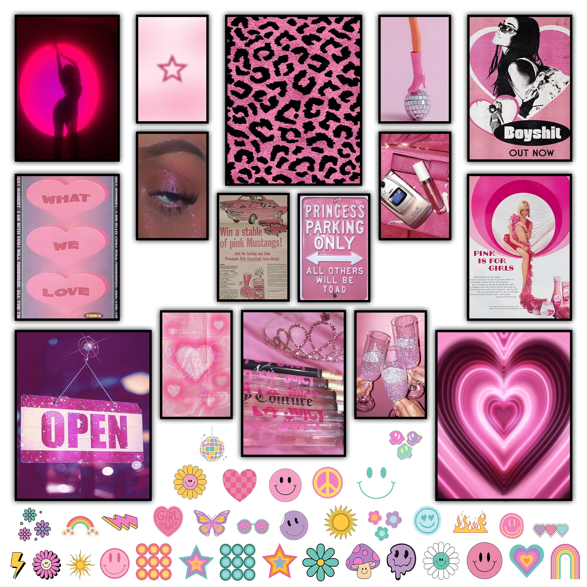 Lucky Numen Y2K Posters For Room Hot Pink Posters Baddie Room Decor ...