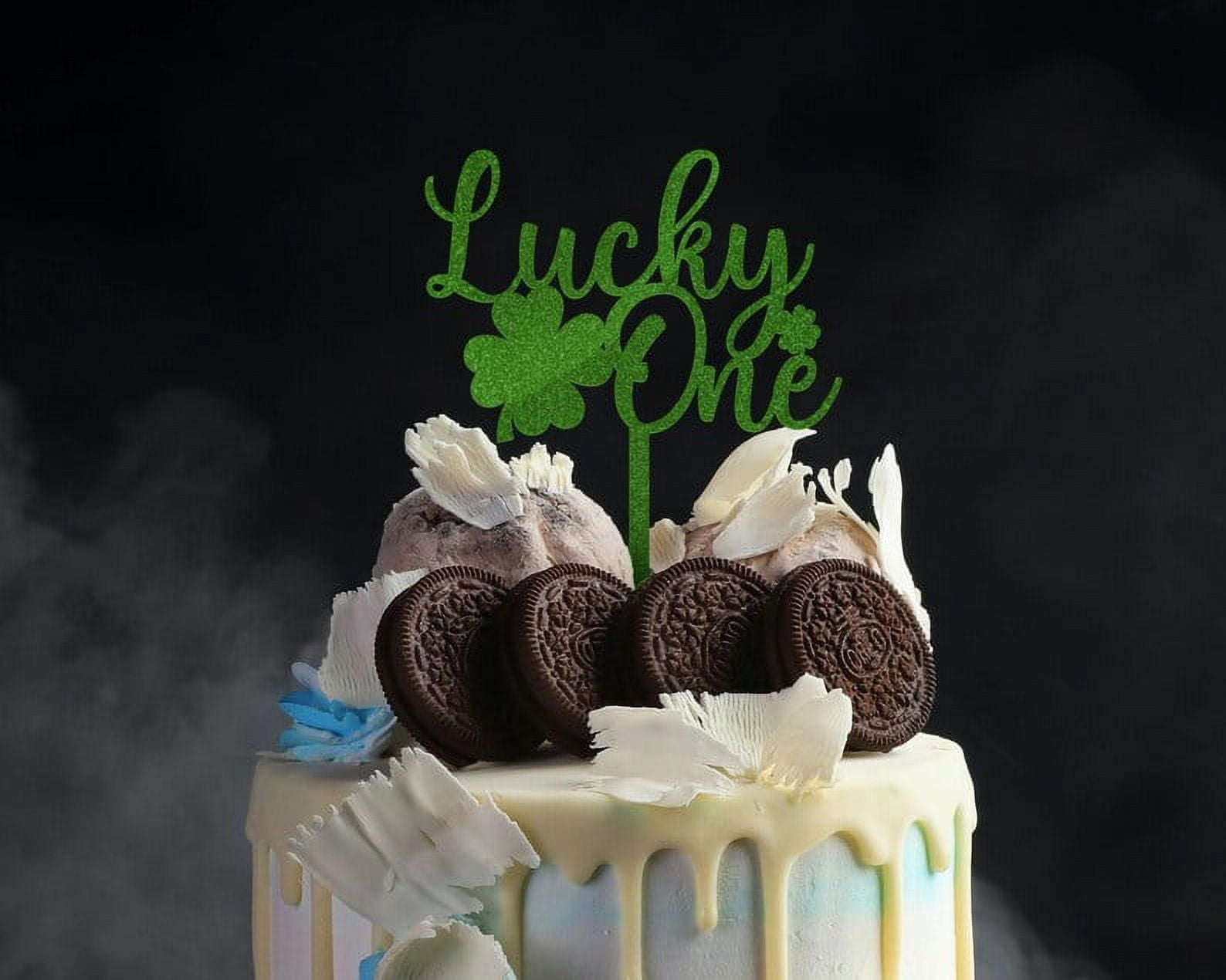 Lucky One Cake Topper - Shamrock Smash Cake Accent for 1st Birthdays ...