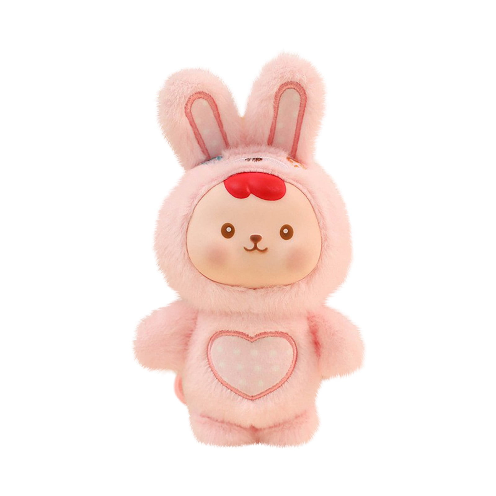 Lucky Pink Rabbit Plush Stuffed Animal, Version D Fortune Attracting ...