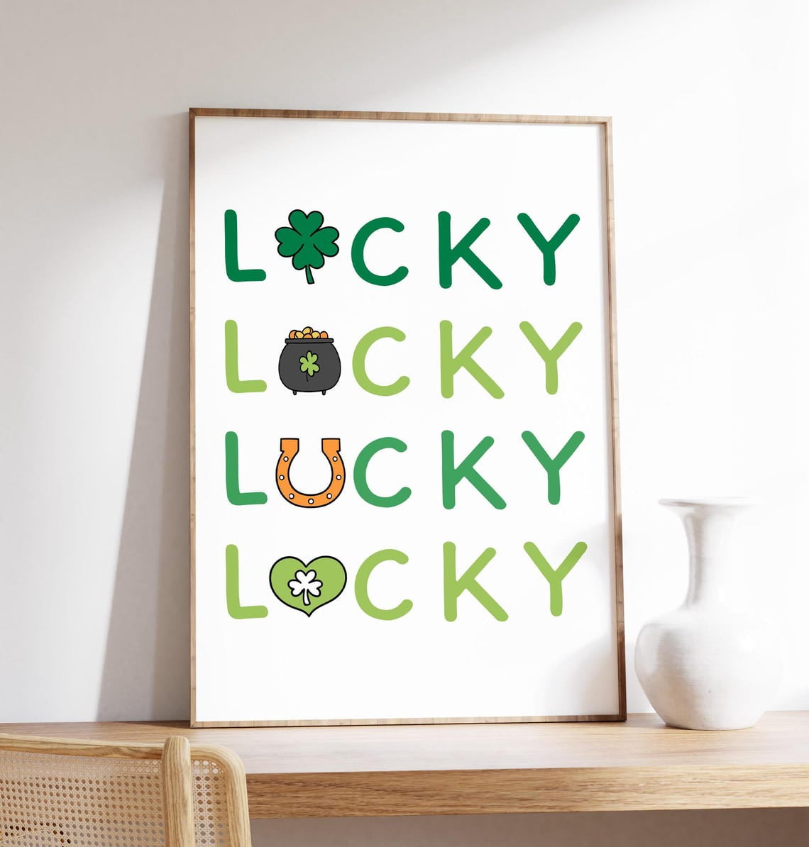 Lucky Poster, St. Patrick'S Day Classroom Poster, Green Classroom Decor ...
