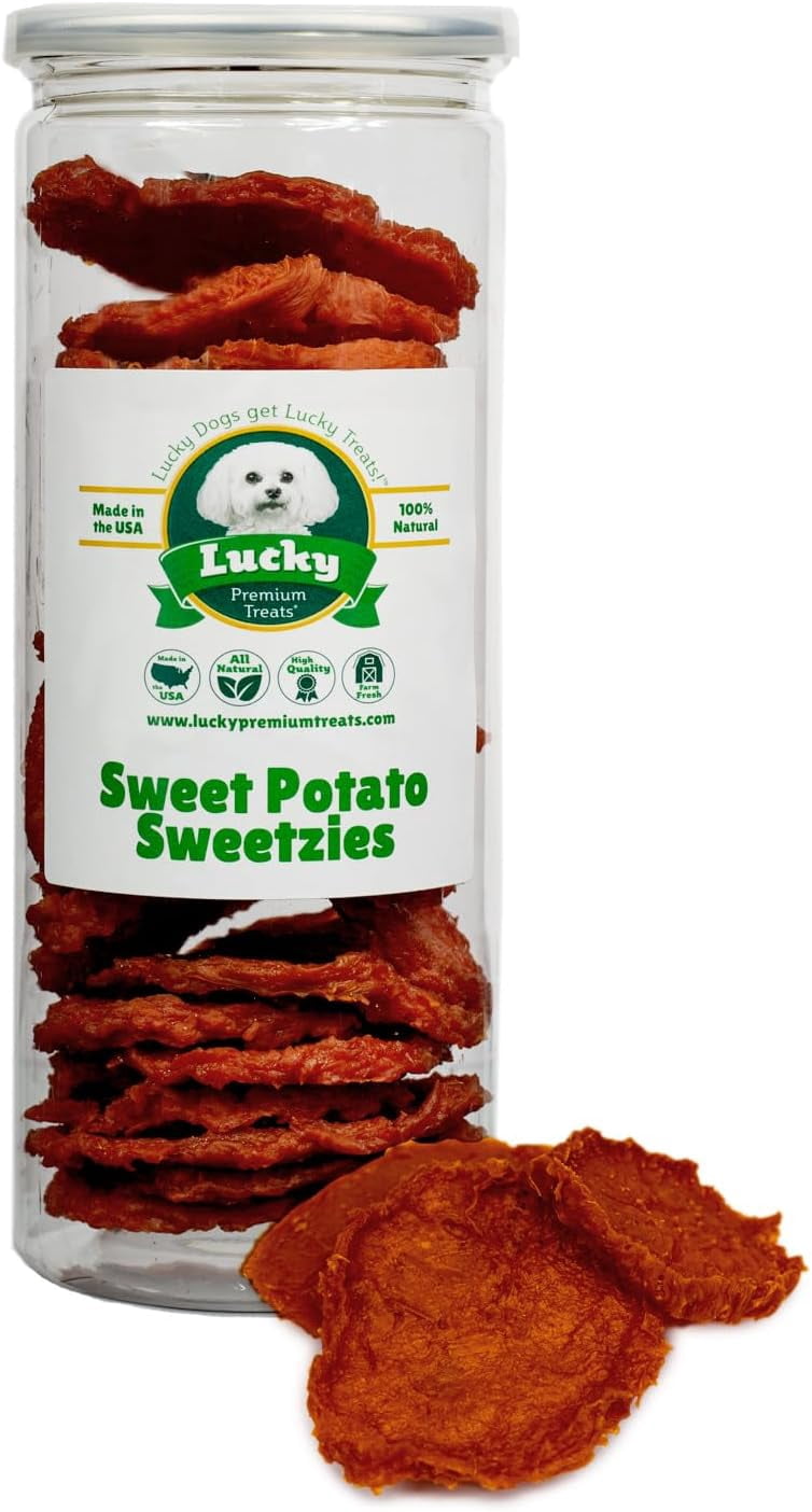 Lucky Premium Treats Sweetzies – Sweet Potato Dog Treats Made with 100% ...