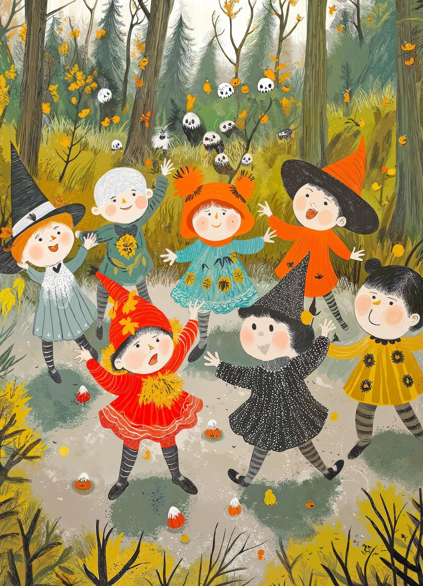 Lucky Puzzles - The Mystical Halloween Ball - 1000 Piece Jigsaw Puzzle ...