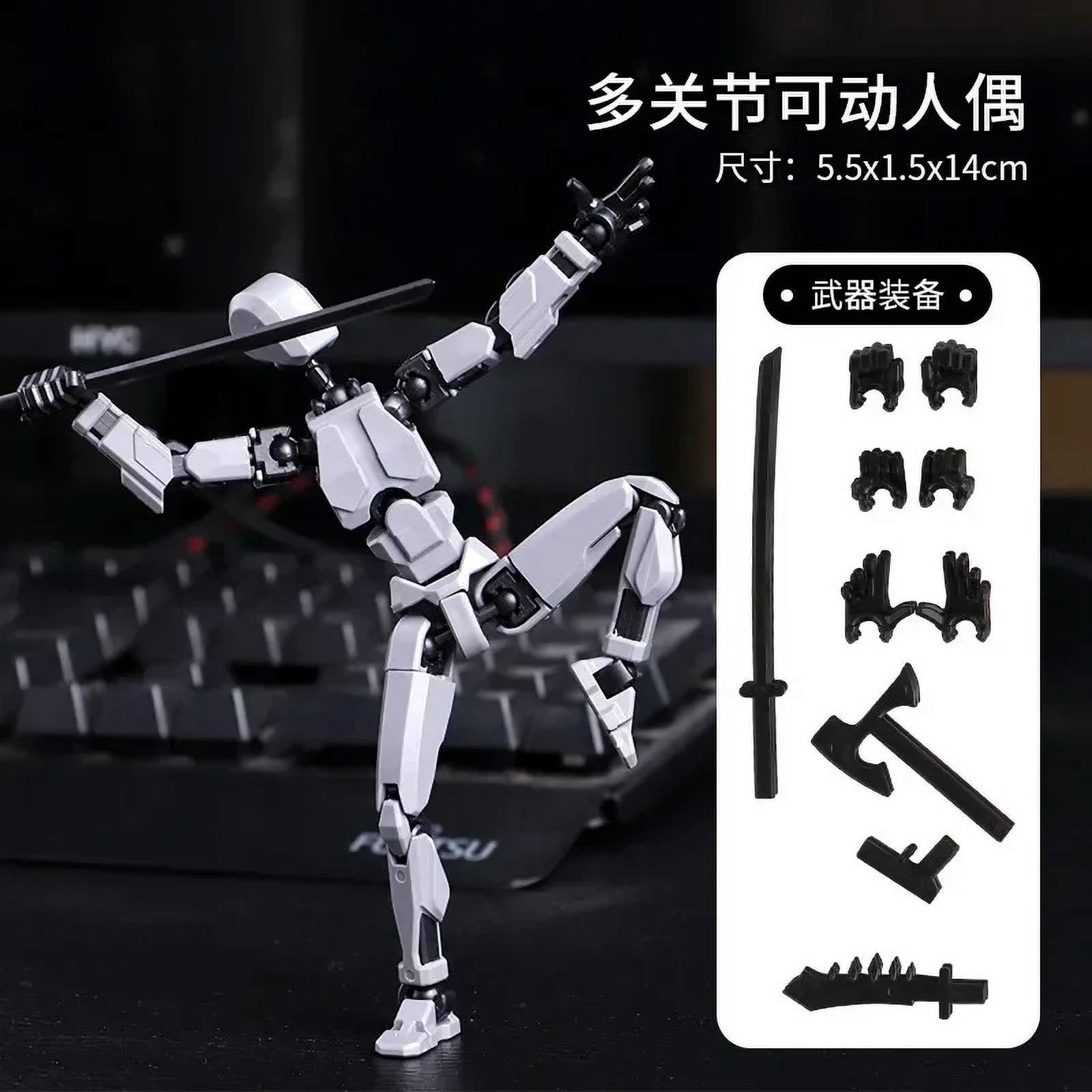 Lucky Robot 13 Action Figure, 3D Printed Multi-Jointed Movable Robot ...