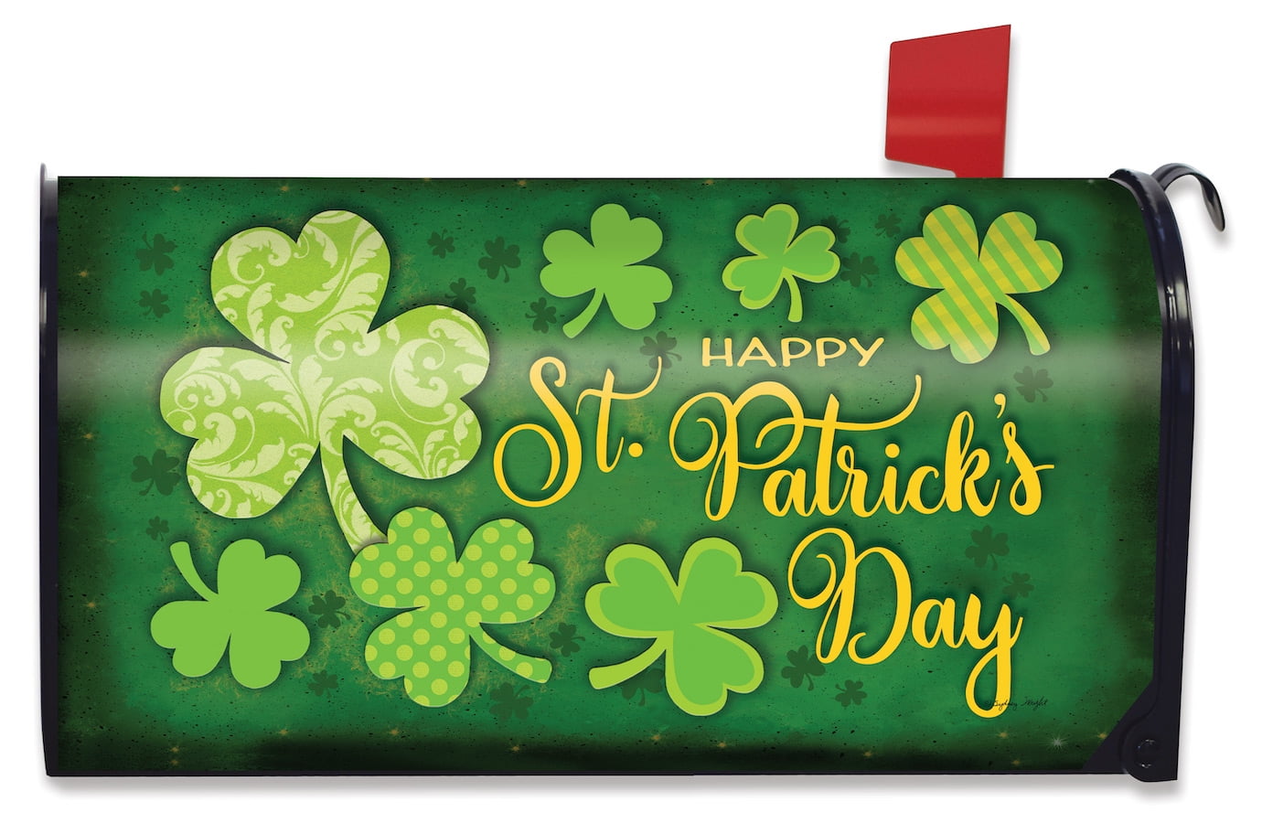 Briarwood Lane Lucky Shamrocks St. Patrick's Day Magnetic Metal Mailbox ...