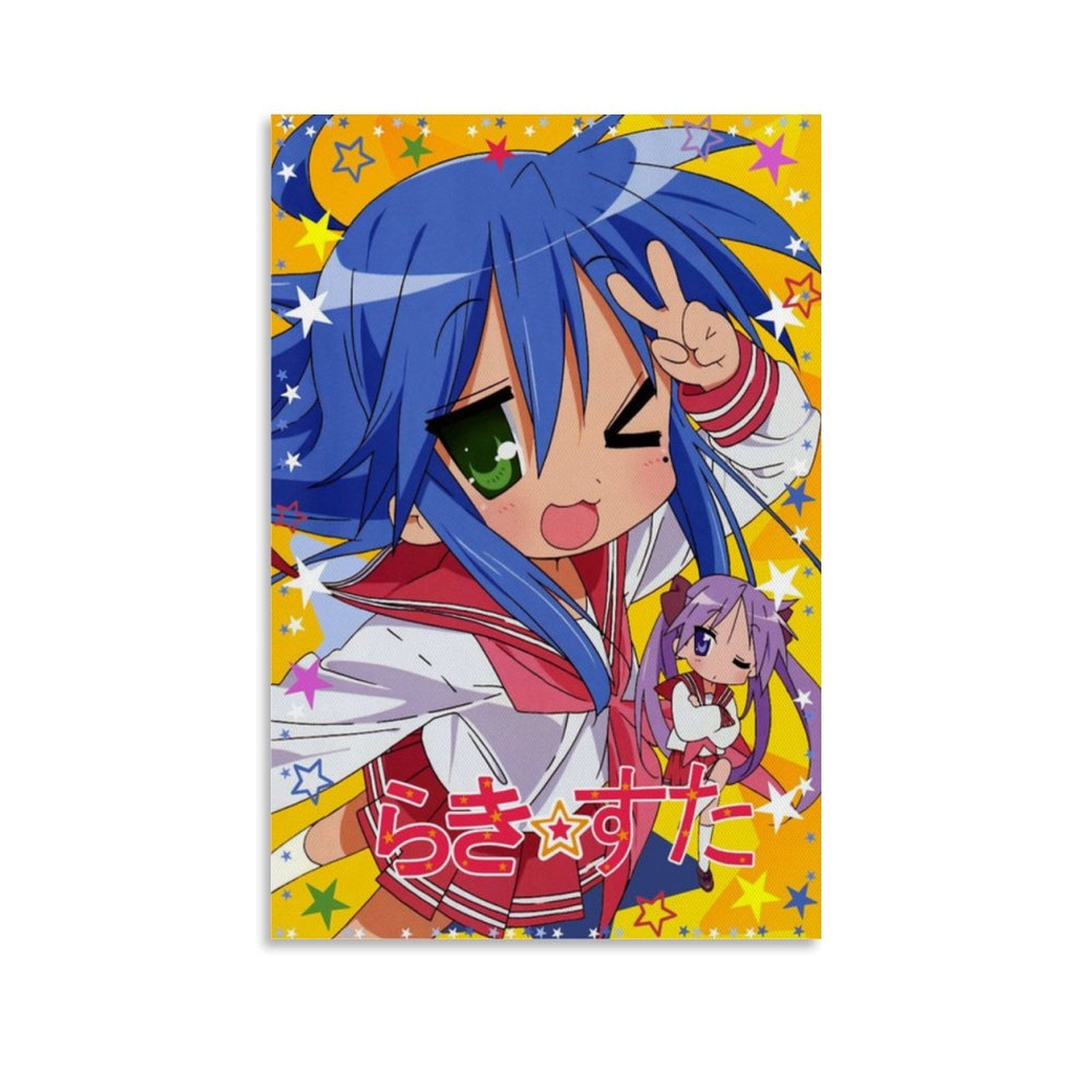 Lucky☆Star Konata Poster Wall Art Canvas Aesthetic Music And Movies ...