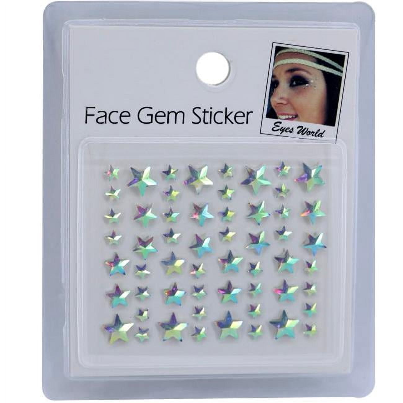 Lucky Stars Iridescent Individual Face Jewels - Walmart.com