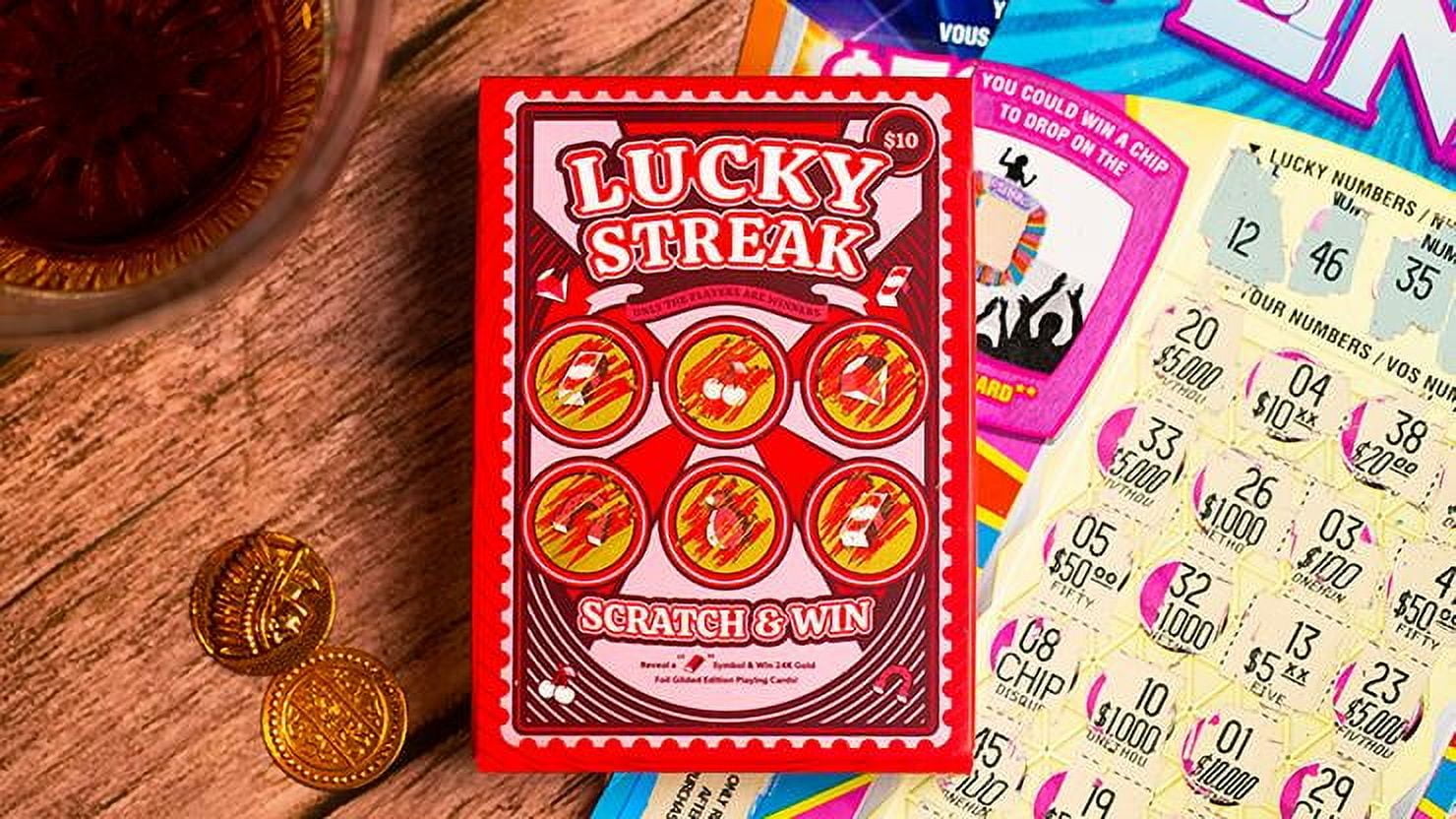 Lucky Streak Scratch & Win (Scratchers Lottery Ticket) Playing Cards ...