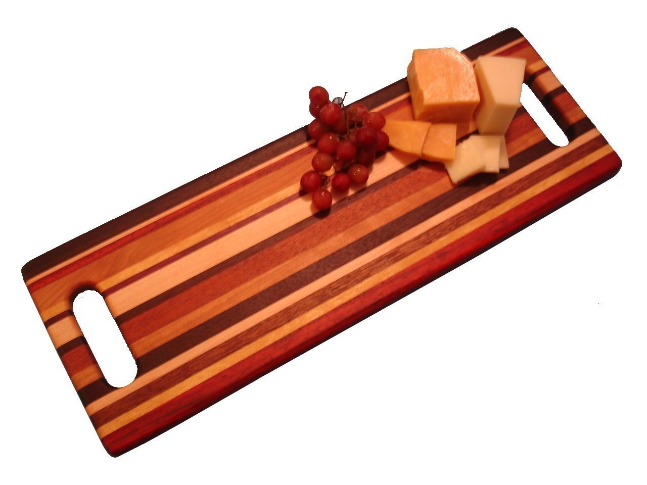 Lucky Stripes Collection Breadboard, Cutting Board - Random Hardwoods ...