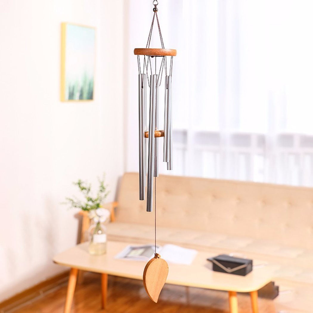 Lucky Tree 6 Tubes Wind Chimes Bell Outdoor Garden Decor Aluminum Pine ...