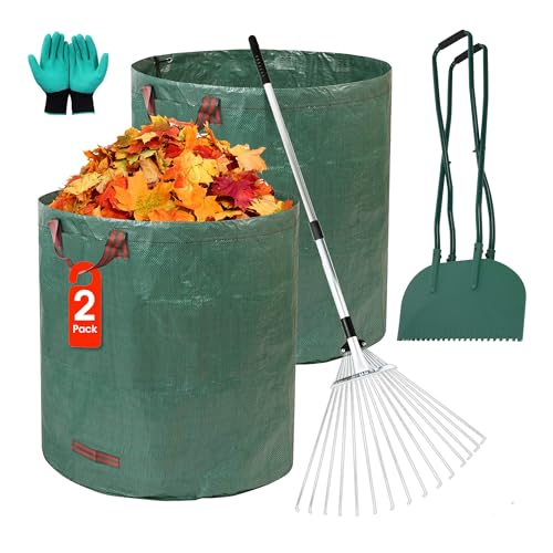 Lucky Tree Gardening Leaf Rake Set - Efficient Yard Cleaning Made Easy ...